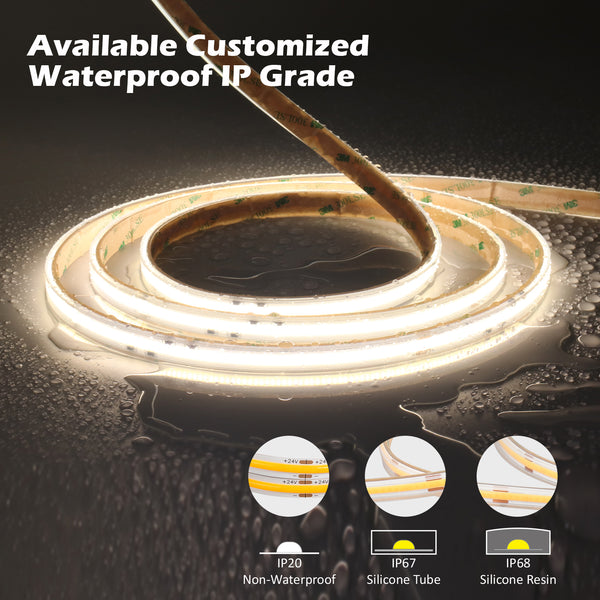 IP67-IP68 waterproof high voltage COB LED strip- FCOB432-220-M12 ...