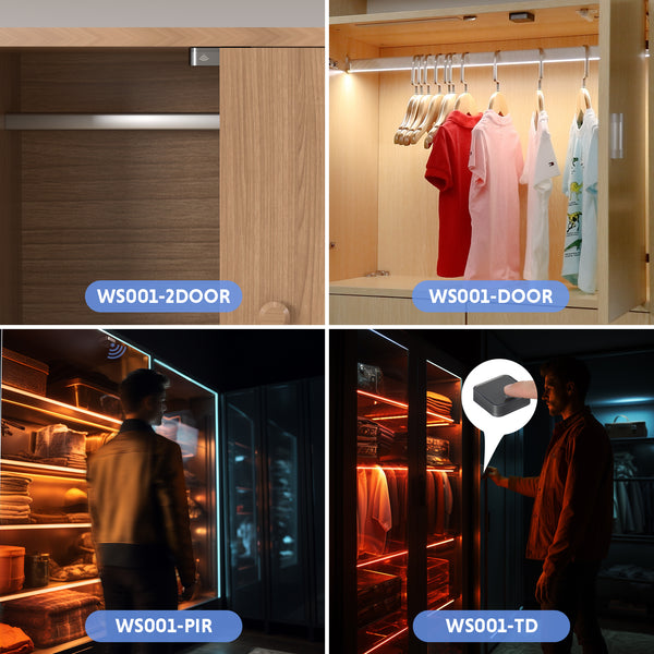 4 type Smart LED Wireless Sensor Switches for LED Lighting -WS001 Seri ...