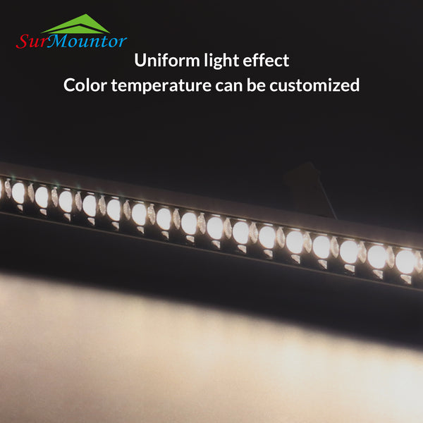 CLINE-2221-96 LED Recessed Linear SAPP Ceiling Light for Office Exhibi ...