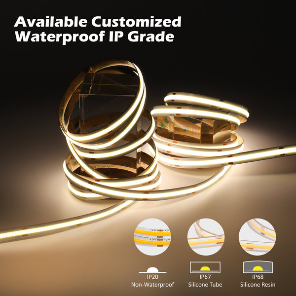 Constant Current LED Flexible COB Strip- FCOB360CC-24-M10! – Surmountor ...