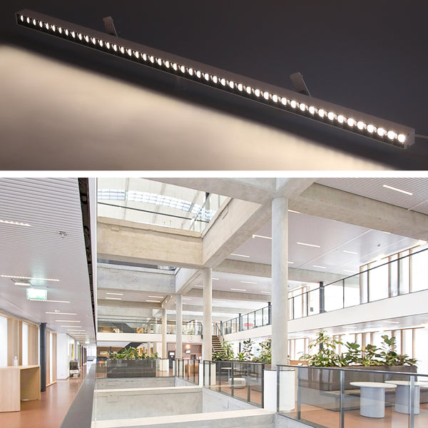 22*21mm LED Recessed Linear SAPP Ceiling Light for Office/ Exhibition ...