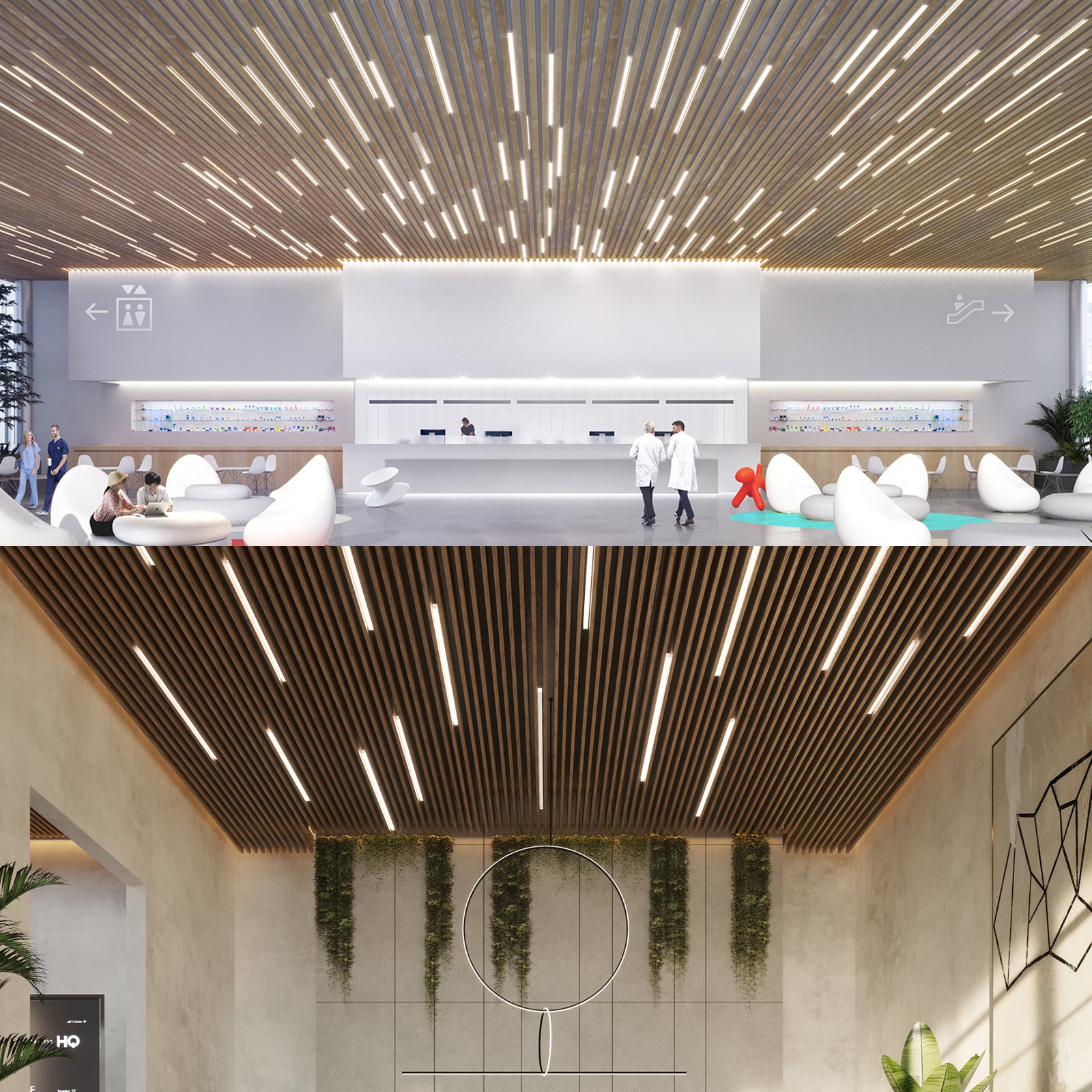 CLINE-2218 Recessed Mounting 24V LED Linear SAPP Ceiling Light ...