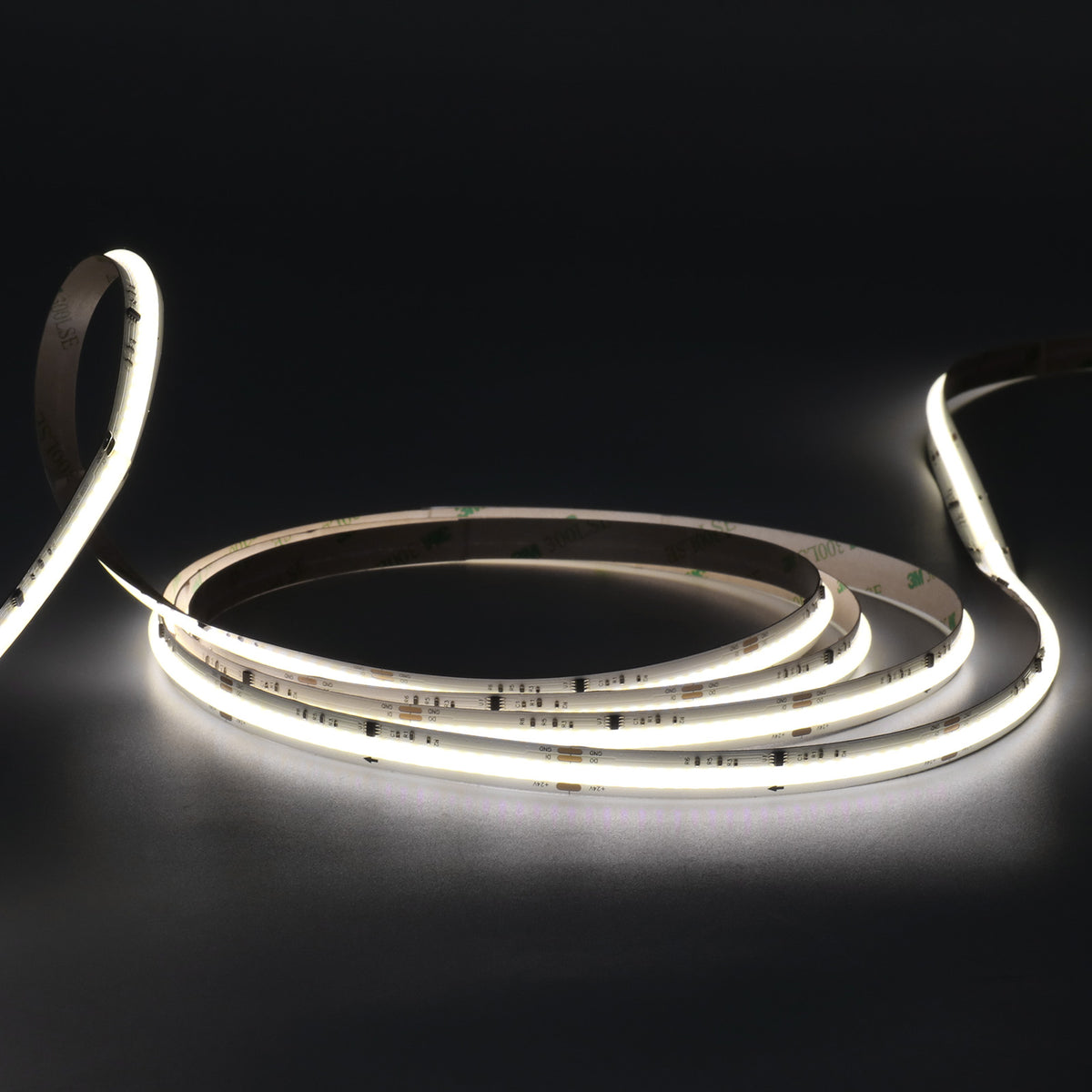 FCOB576+IC-24-M10-DC LED Flexible Dual Color Addressable COB Strip ...
