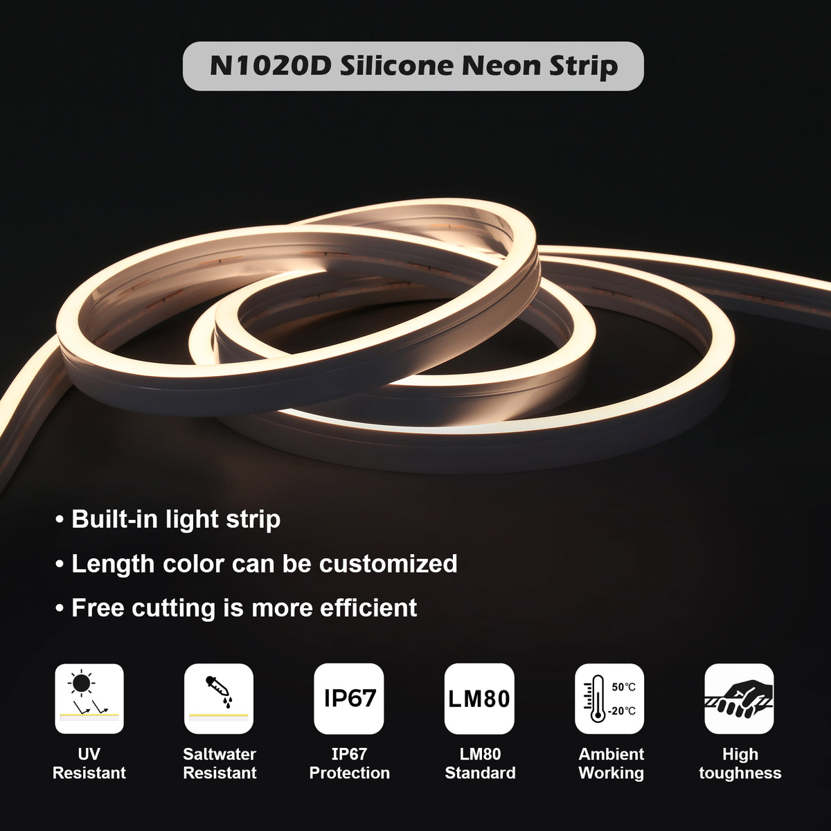 N1020D Side Luminous LED Neon Flex Light – Surmountor Lighting CO., Limited