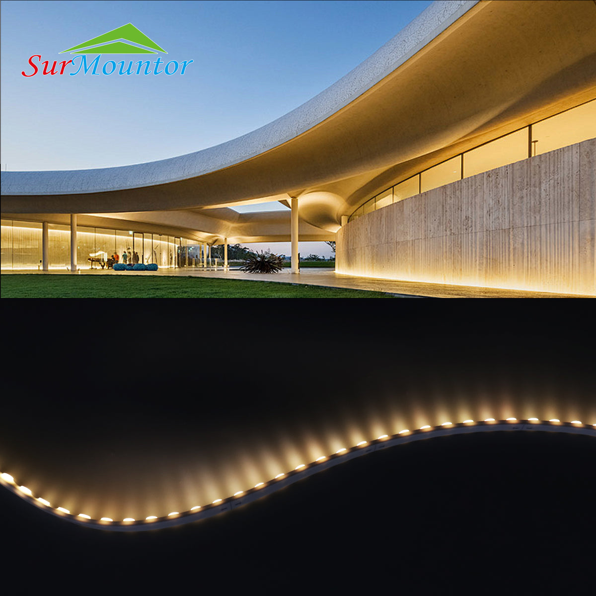 SST1208C-W Outdoor Flexible Wall Washer Led Strip Lights – Surmountor ...