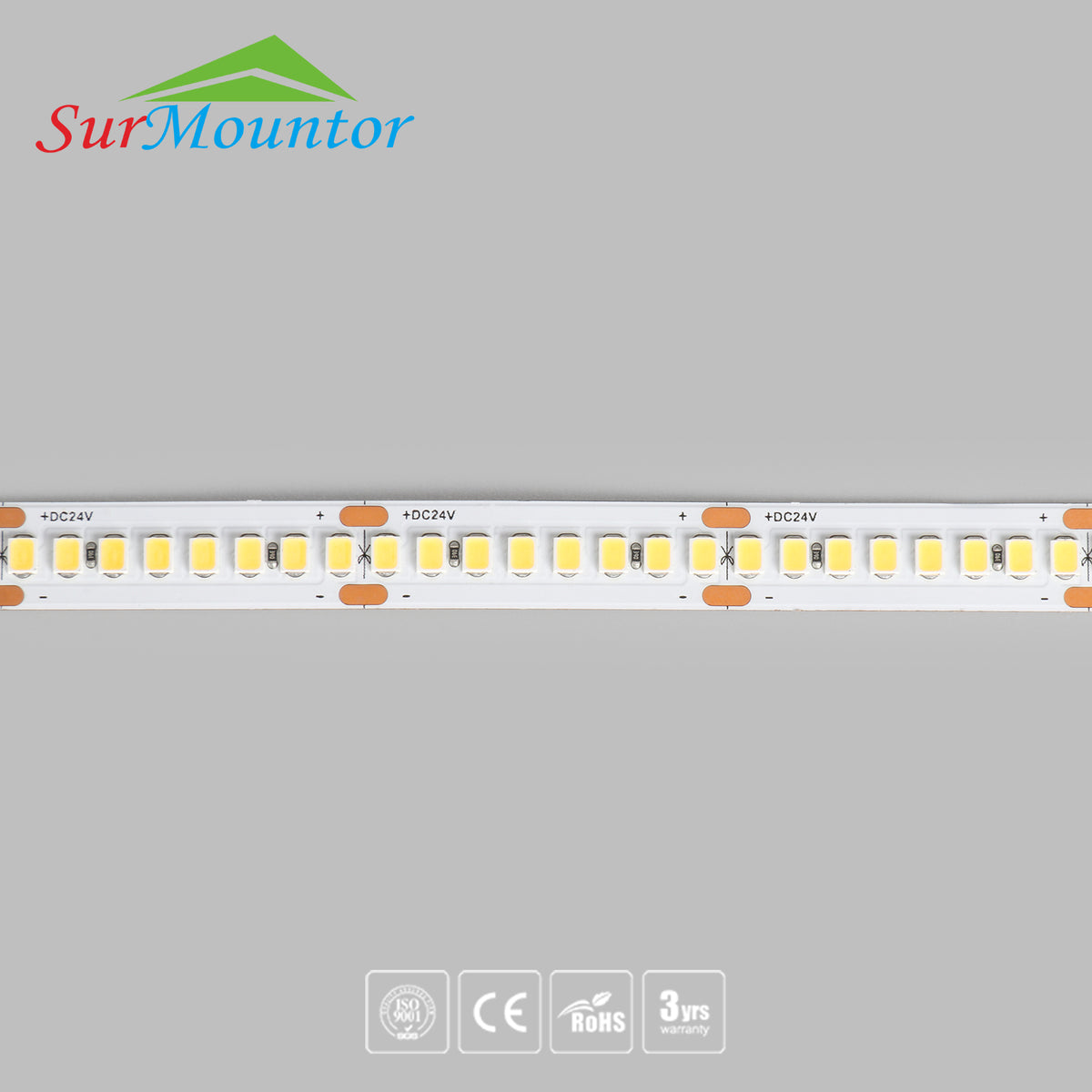 SUR-2835FW240-24V High Brightness LED Strip SMD 2835 with D Class Ener ...