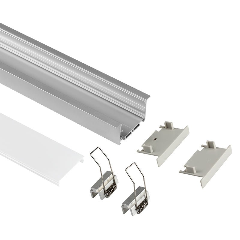 C6532 Recessed Mounting LED Aluminum Profile with Springs Clip ...