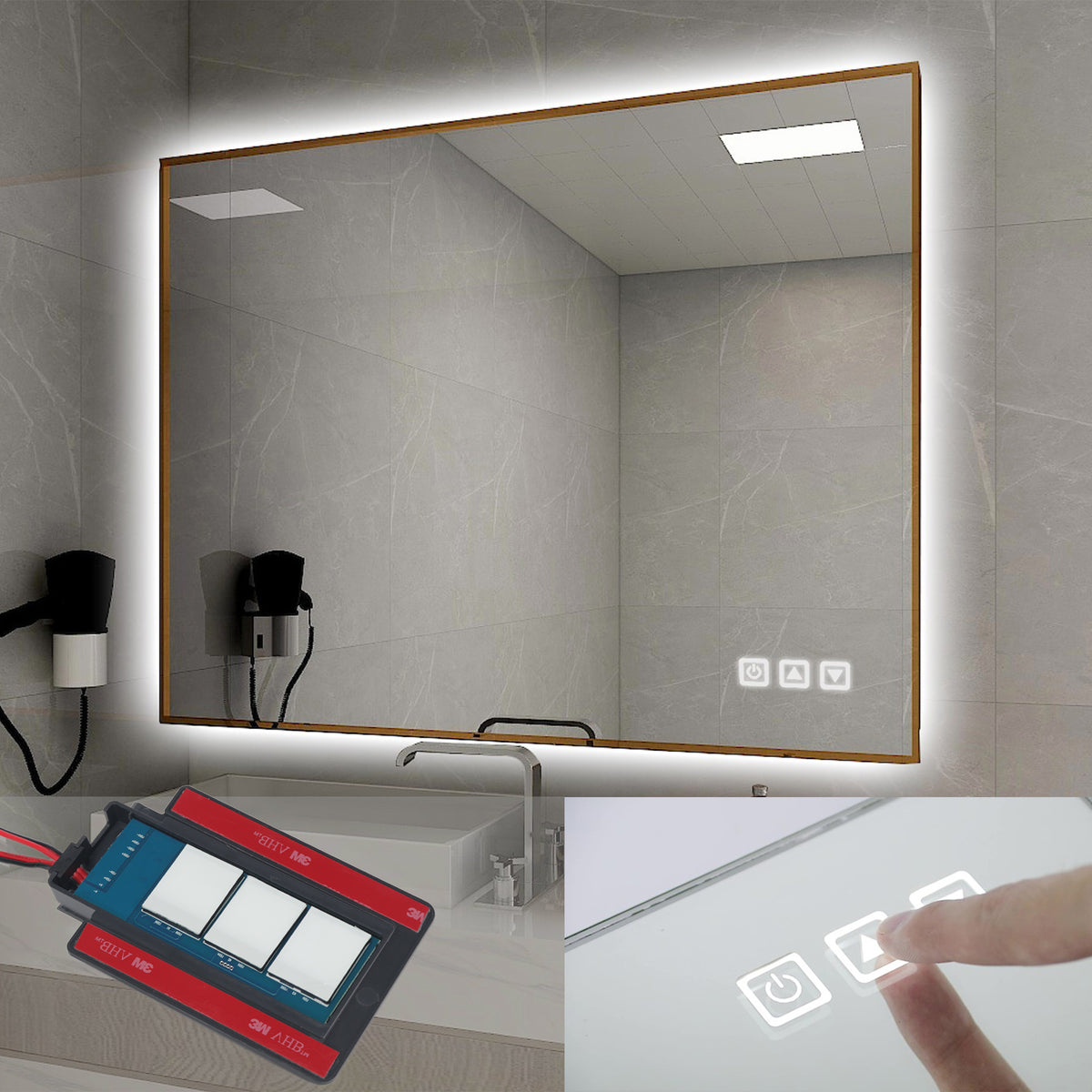 TD012B LED Mirror Sensor Switch – Surmountor Lighting CO., Limited